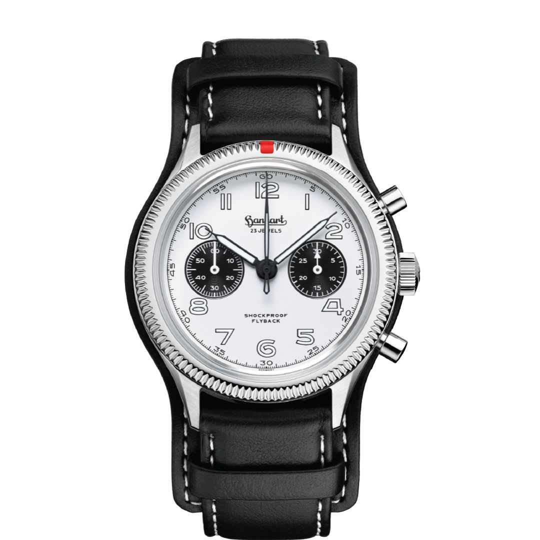 Hanhart 417 ES Flyback Panda (42mm) - Men’s watch | Define Watches