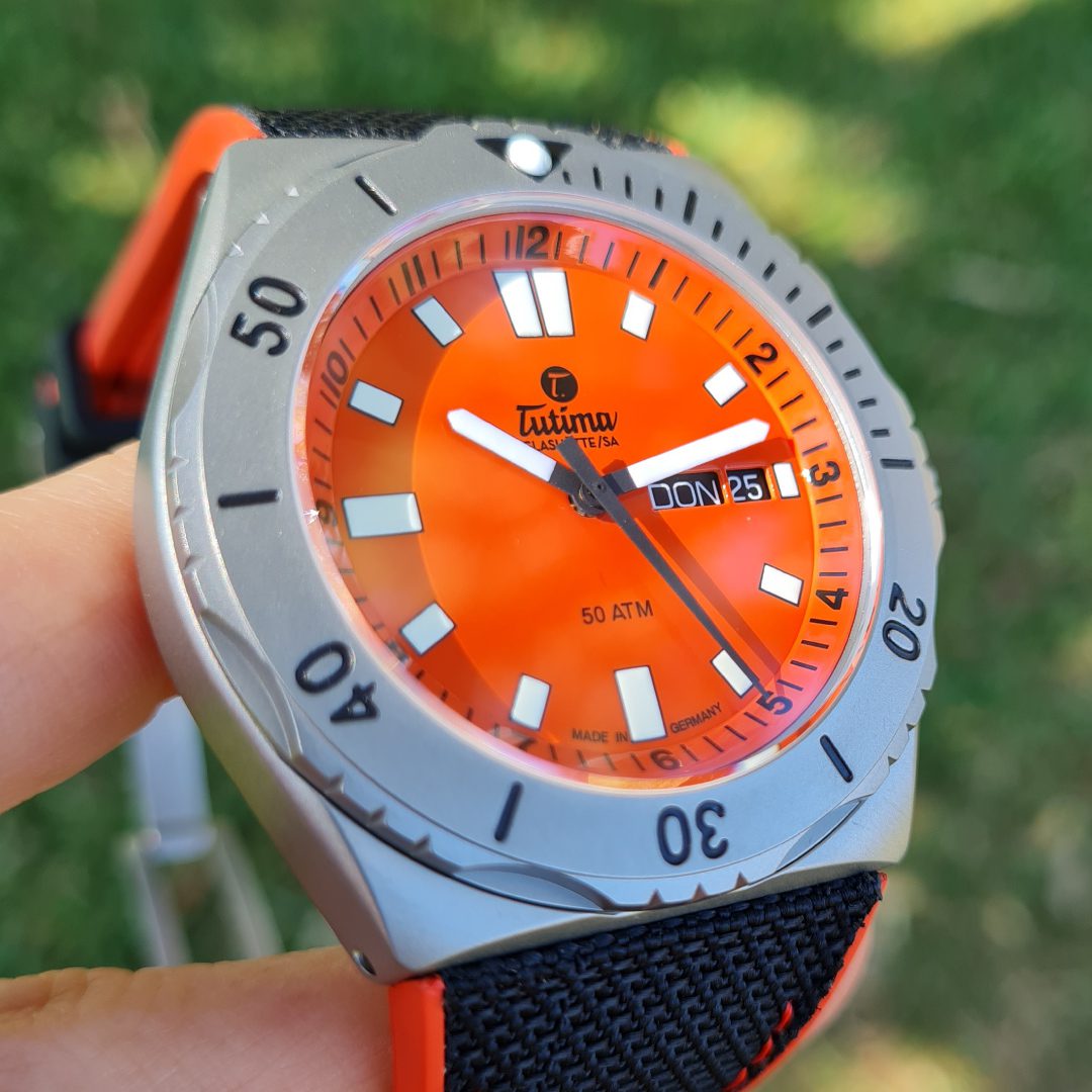 Tutima M2 Seven Seas Orange - German made men's diving watch