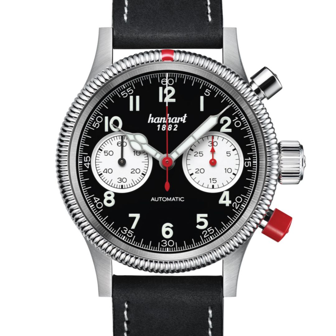 Hanhart Pioneer MK II Reverse Panda - Classic pilot chronograph ...