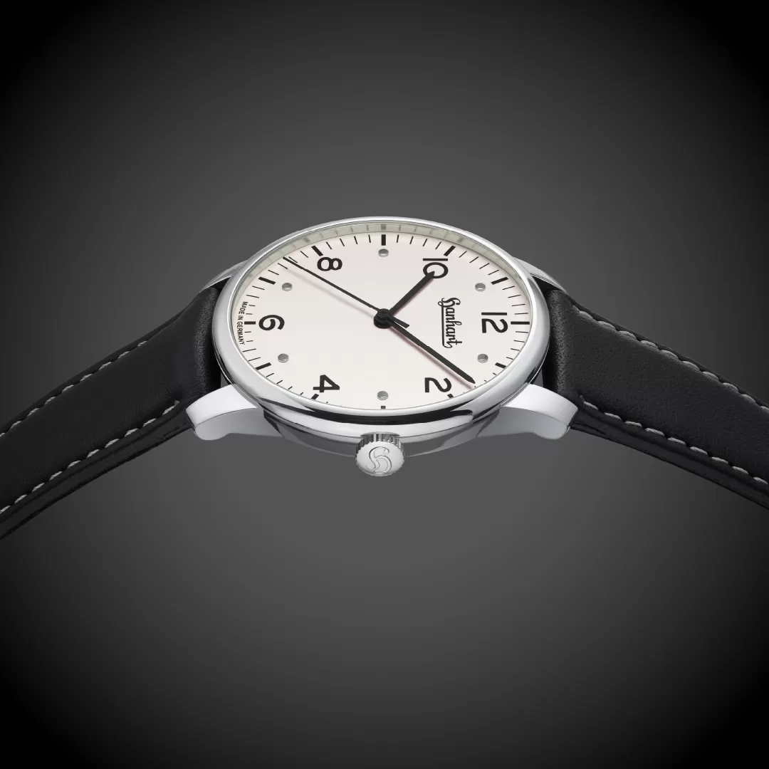 Hanhart PIONEER Silva White, German men’s watch | Define Watches