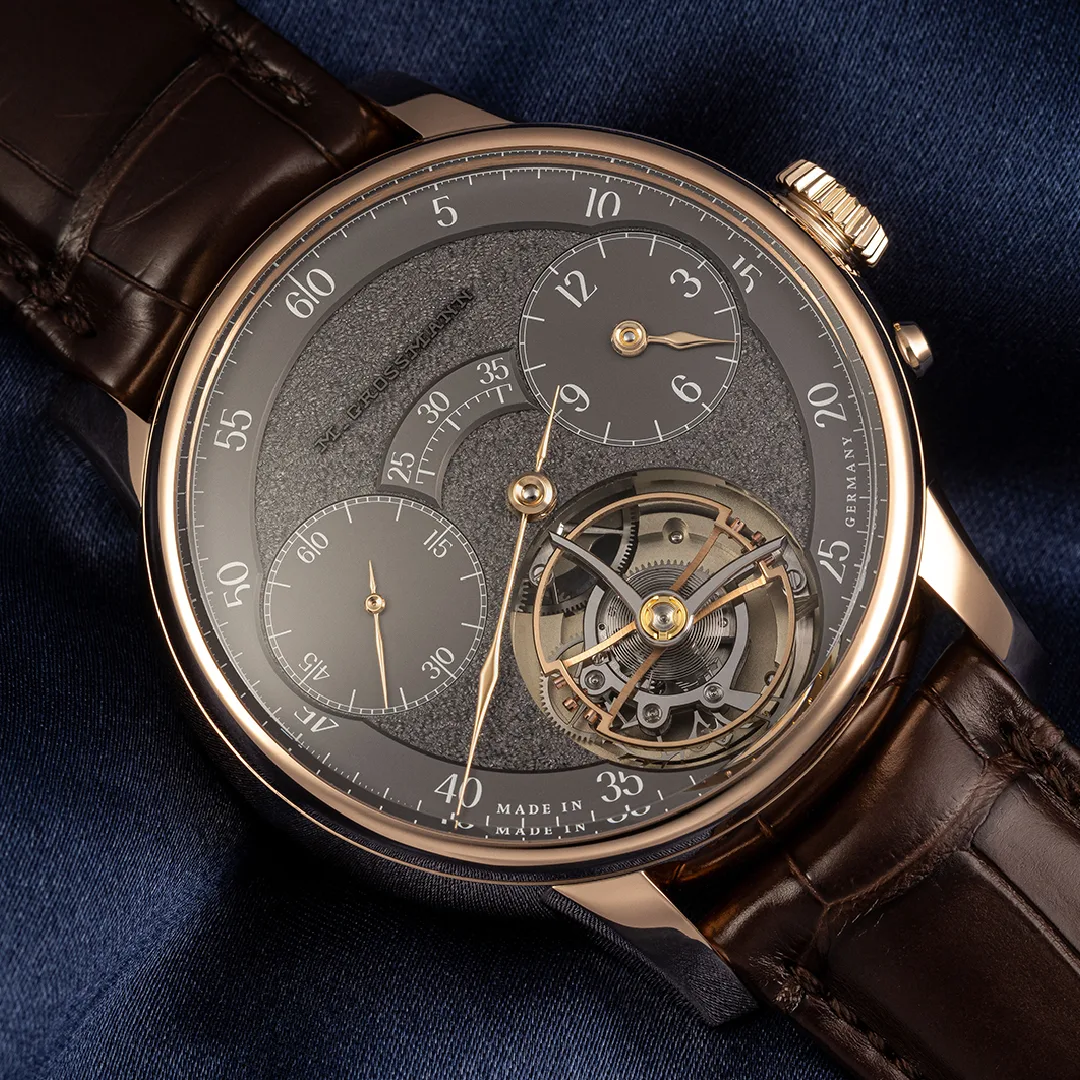 Moritz Grossmann TOURBILLON Tremblage Rose Gold - Premium German men’s ...
