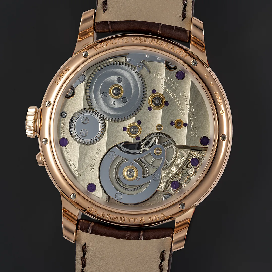 Moritz Grossmann TOURBILLON Tremblage Rose Gold - Premium German men’s ...