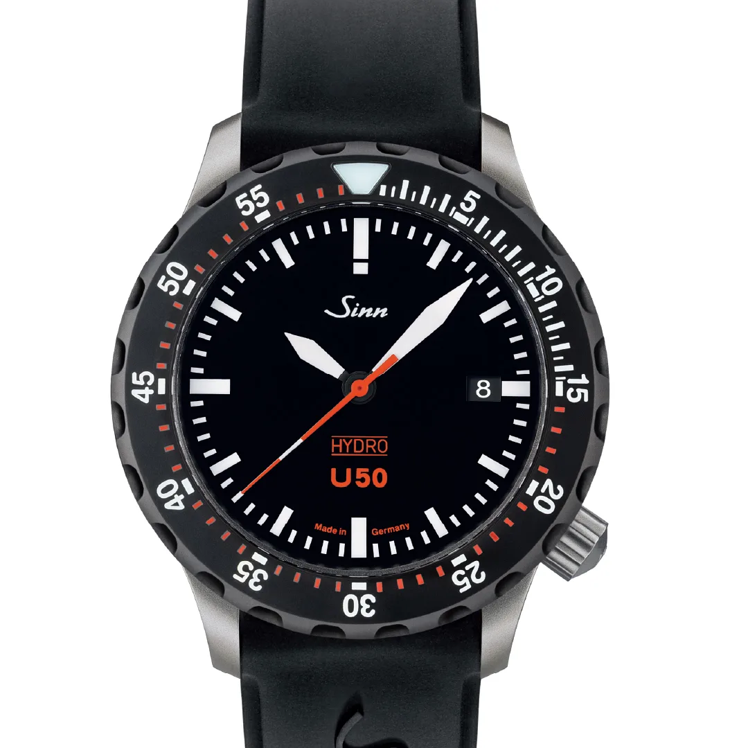 Sinn U50 HYDRO SDR Tegiment - Men’s 5000m hardened diving watch ...