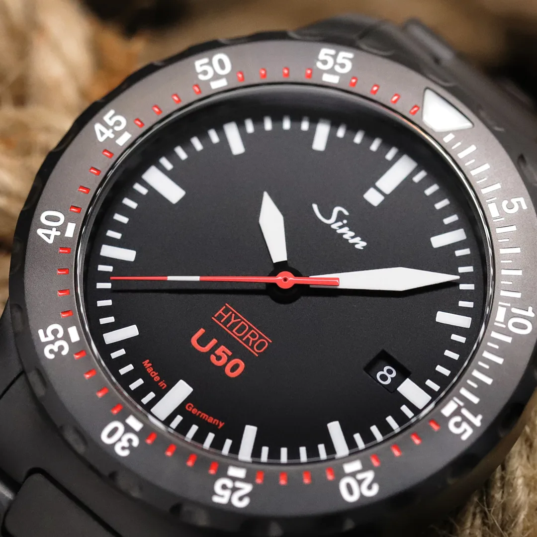 Sinn U50 HYDRO S - Men’s 5000m diving watch | Define Watches