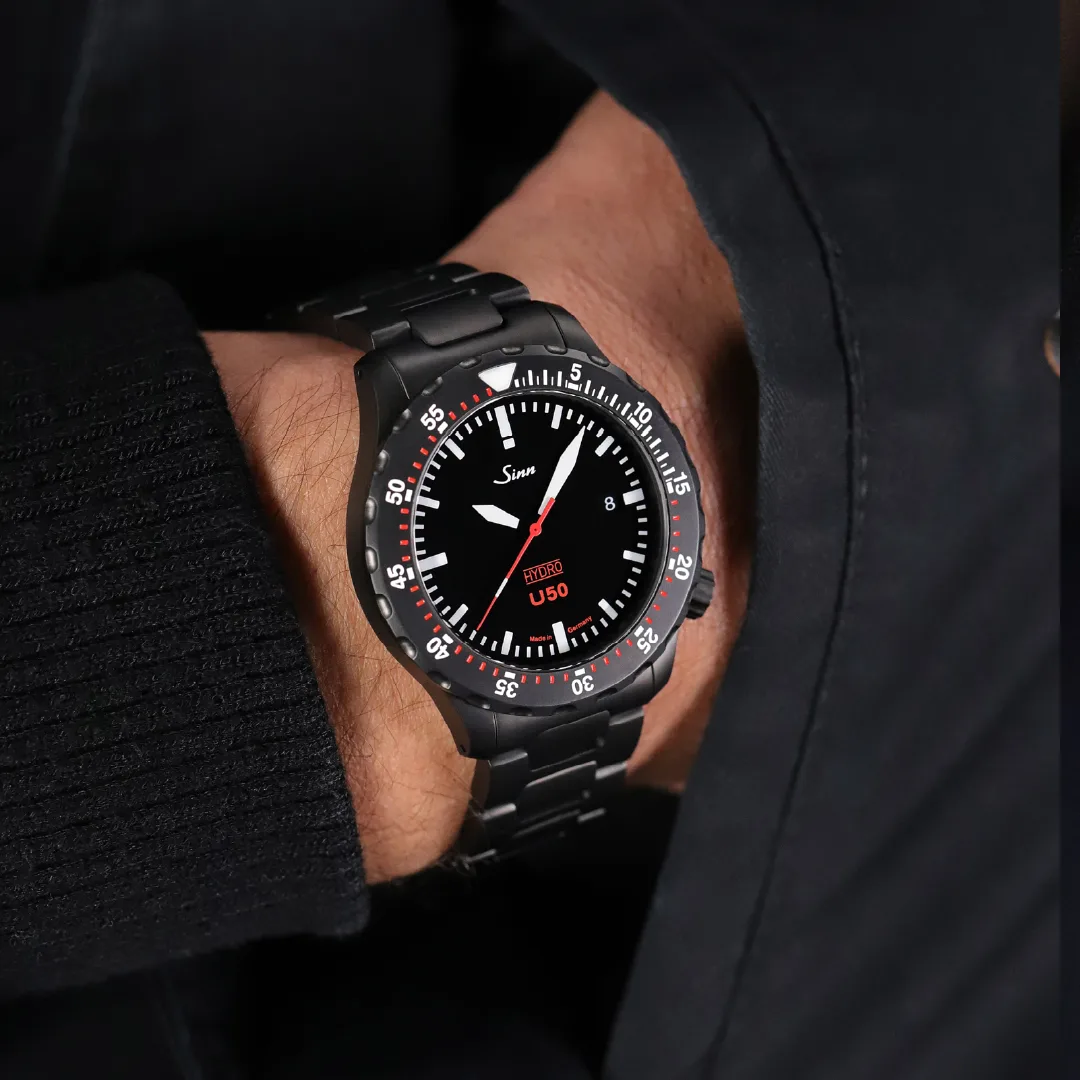 Sinn U50 HYDRO S - Men’s 5000m diving watch | Define Watches