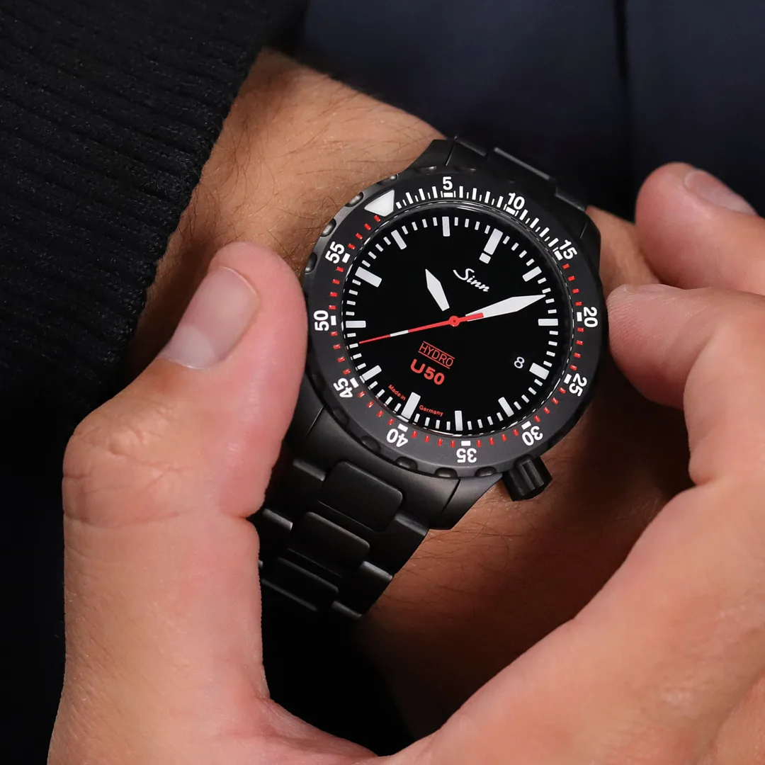 Sinn U50 HYDRO S - Men’s 5000m diving watch | Define Watches