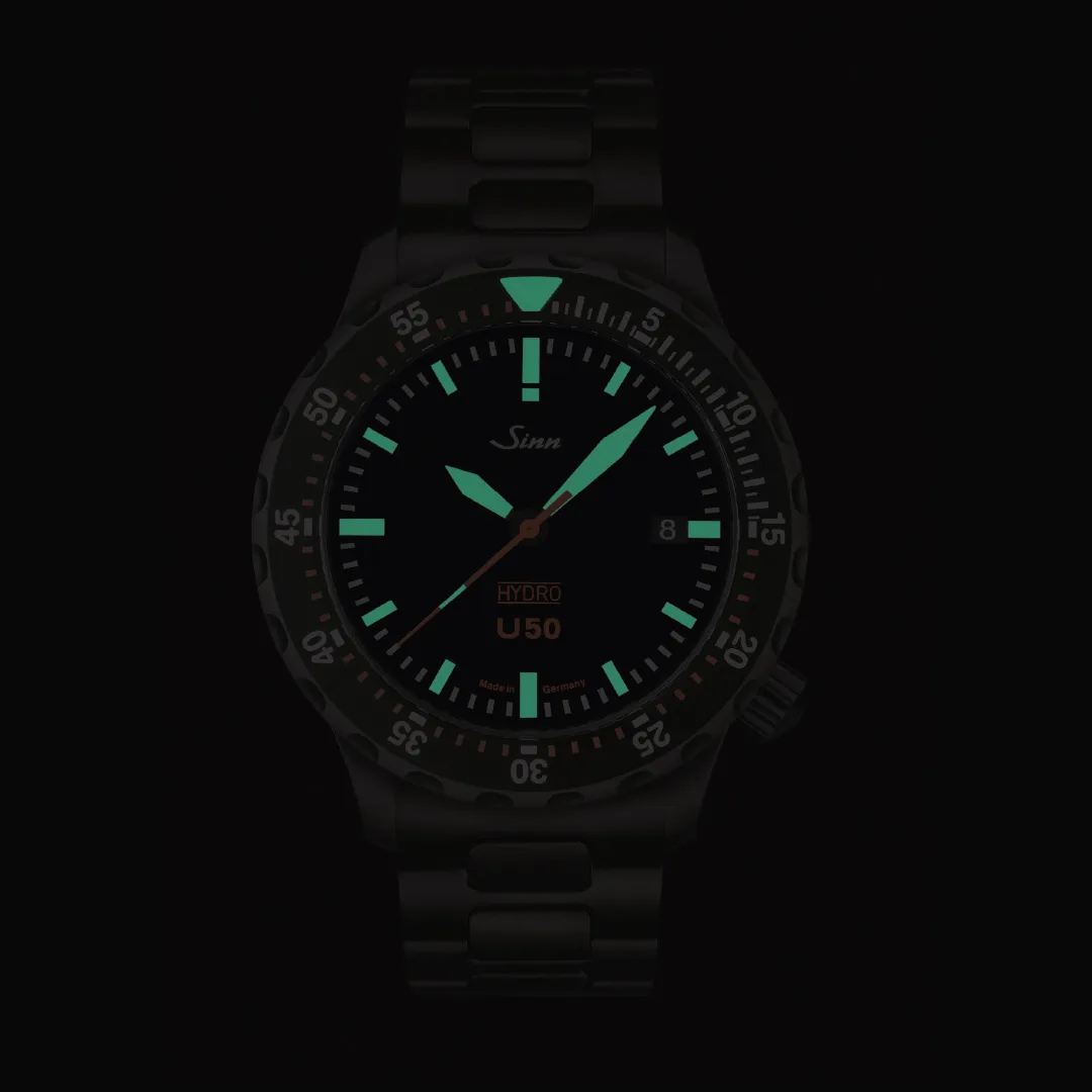 Sinn U50 HYDRO S - Men’s 5000m diving watch | Define Watches