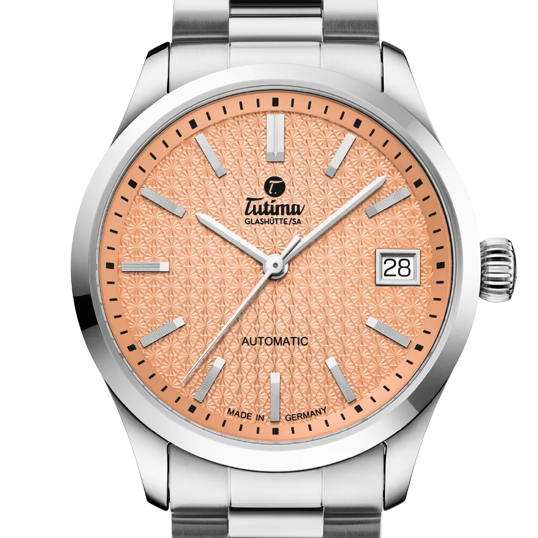 Tutima Lady Sky Peach 6705-04 - Luxury ladies' stainless steel watch ...