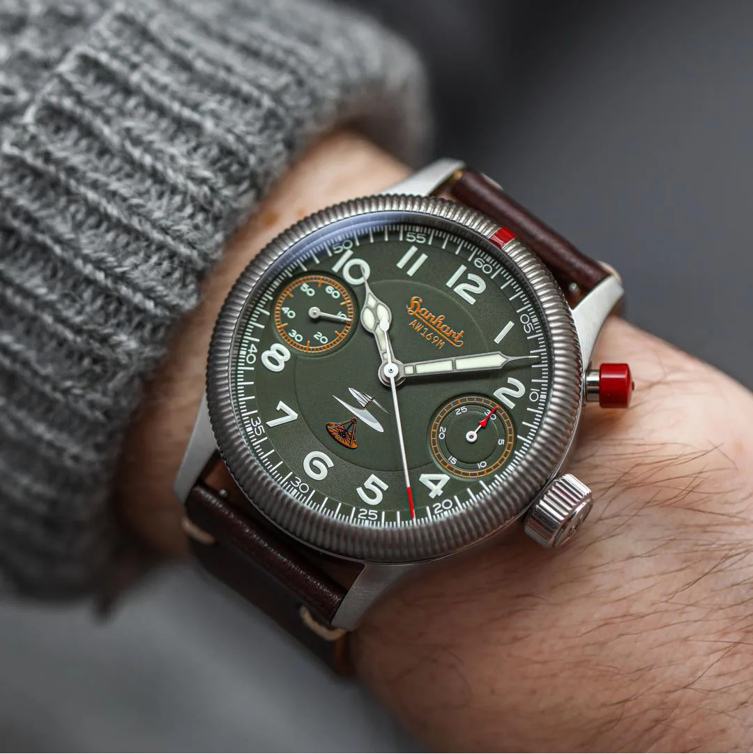 Hanhart Austrian Air Force AW169M limited edition pilot chronograph | Define Watches