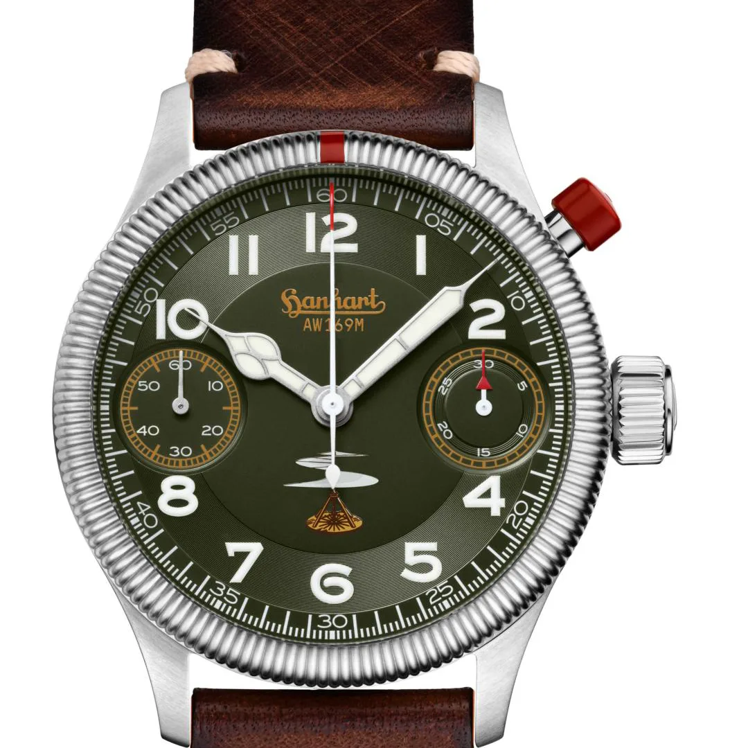 Hanhart Austrian Air Force AW169M limited edition pilot chronograph ...