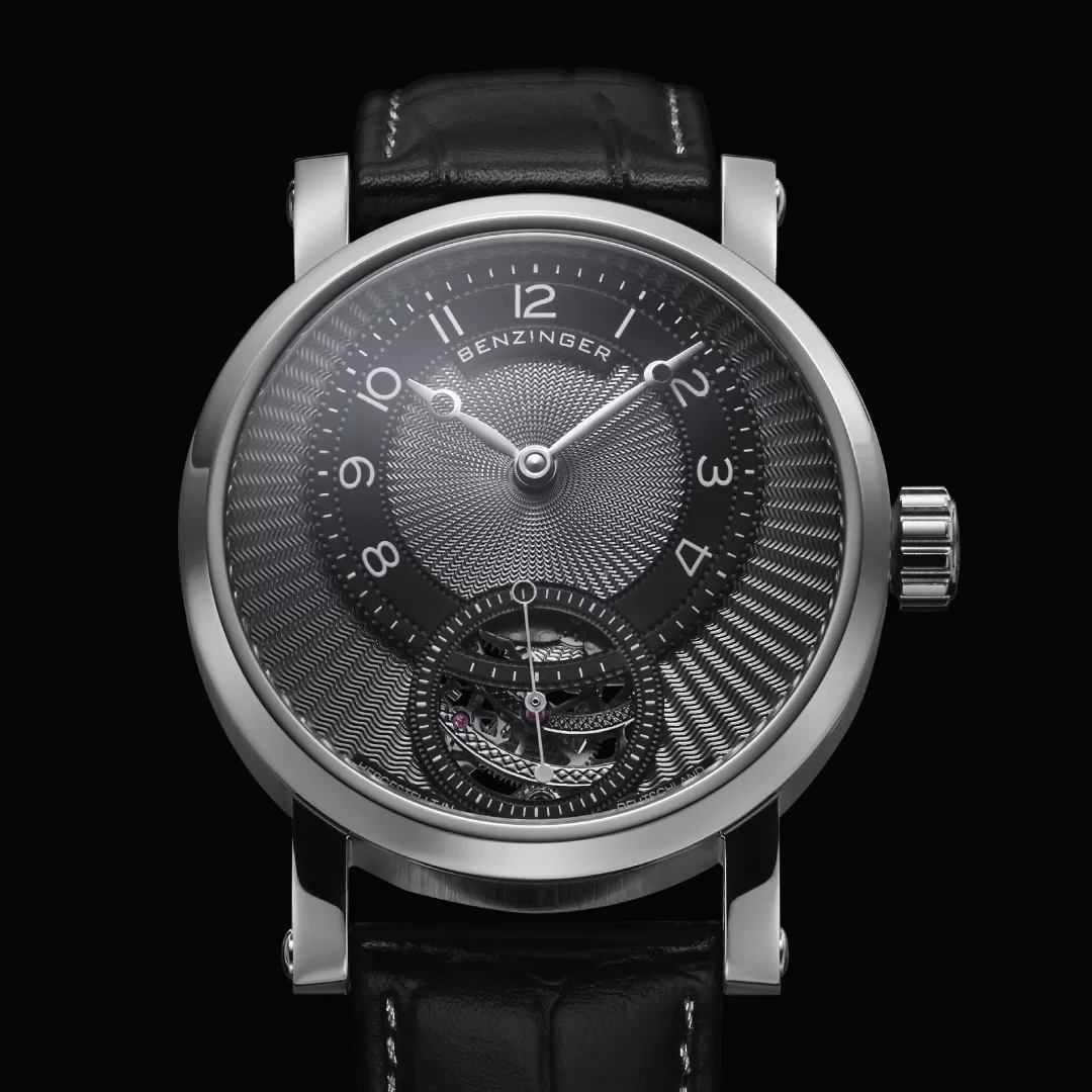 Benzinger Subscription III Grey: Elegant Timepiece with Hand-Guillochéd ...